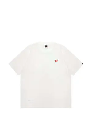 AAPE BY *A BATHING APE Moonface-heart-patch T-shirt