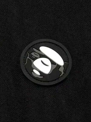 AAPE BY *A BATHING APE Moonface-patch T-shirt - Black