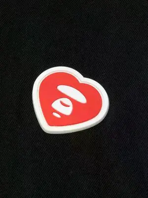 AAPE BY *A BATHING APE Moonface Heart-patch T-shirt