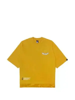 AAPE BY *A BATHING APE Moonface-patch T-shirt - Yellow