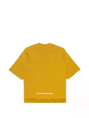 AAPE BY *A BATHING APE Moonface-patch T-shirt - Yellow