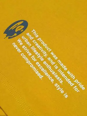 AAPE BY *A BATHING APE Moonface-patch T-shirt - Yellow