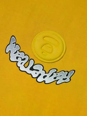 AAPE BY *A BATHING APE Moonface-patch T-shirt - Yellow