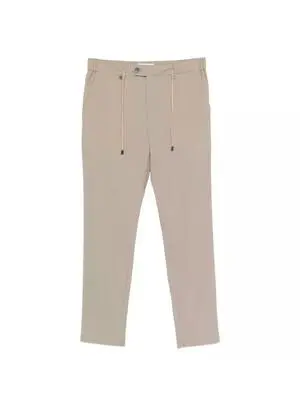 DISTRETTO 12 Drawstring Trousers - Neutrals