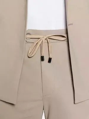 DISTRETTO 12 Drawstring Trousers - Neutrals