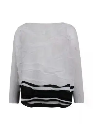 ROTATE BY BIRGER CHRISTENSEN Striped Boat-neck Sweater