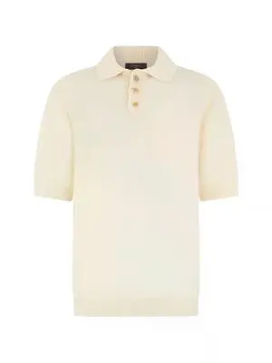SLOWEAR Half-button Polo Shirt - Yellow