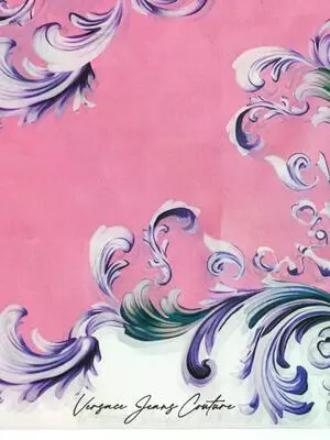 Versace Floral Scarf - Pink