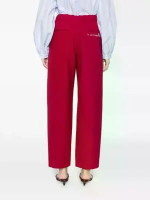 Marni Button Trousers - Red