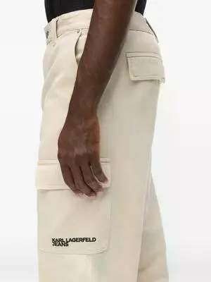 Karl Lagerfeld Belt-loops Cargo Pants - Neutrals