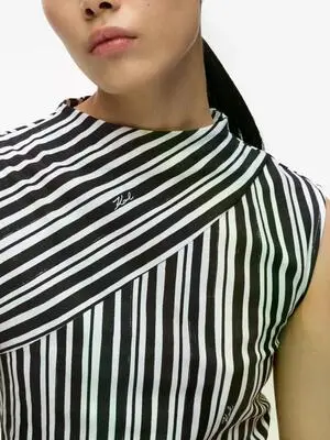 Karl Lagerfeld Striped Pattern Top