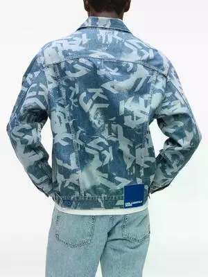Karl Lagerfeld All-over Print Jacket - Blue