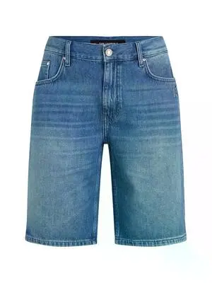 Karl Lagerfeld Straight Denim Shorts - Blue