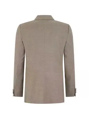 BOSS Peak-lapel Double-breasted Blazer - Neutrals