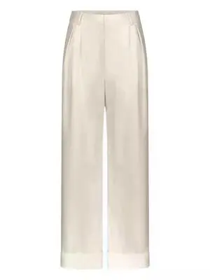 Loulou De Saison Davy Pleated Rolled Trousers