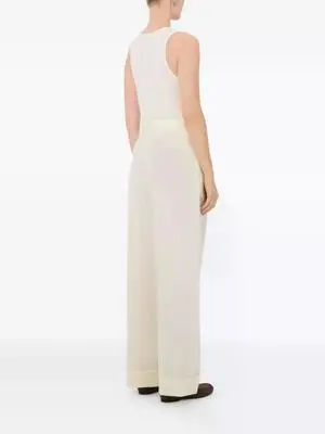 Loulou De Saison Davy Pleated Rolled Trousers