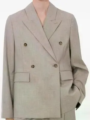 Loulou De Saison Norma Double-breasted Blazer - Neutrals