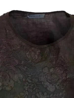 MAURIZIO PECORARO Floral-embroidery Blouse
