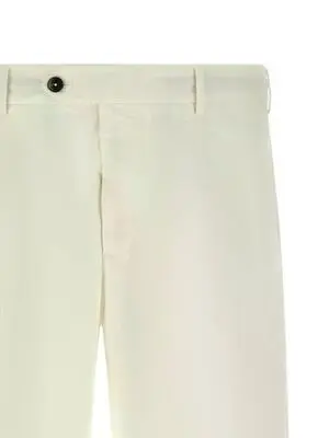PT TORINO Buttoned Pleated Shorts - White