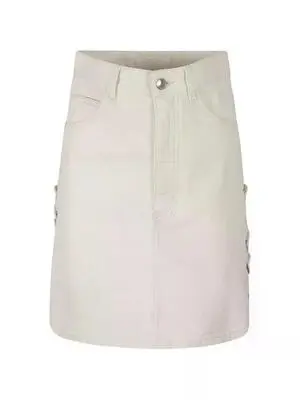 Chloé Lace-detail Mini Skirt - Neutrals