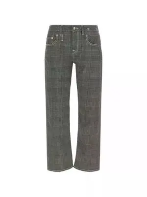 R13 Prince Of Wales Buttoned Trousers