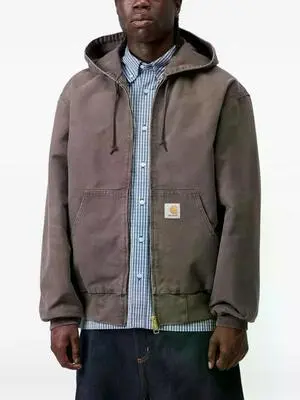 Carhartt Work In Progress Og Active Hooded Zip Jacket - Brown