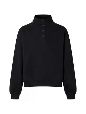 ENTIRE STUDIOS Buttoned Sweatshirt - Black