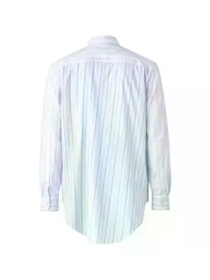 Comme Des Garçons Asymmetric Striped Cotton Shirt