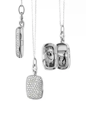 Monica Rich Kosann Fran Locket Necklace - Silver