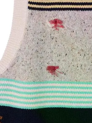 Paul Smith Embroidered Sleeveless Sweater