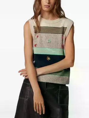Paul Smith Embroidered Sleeveless Sweater