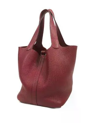 Hermès 2017 Clemence Picotin Lock 22 Handbag - Red