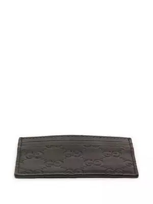 Gucci 2000-2015 Guccissima Card Holder - Black