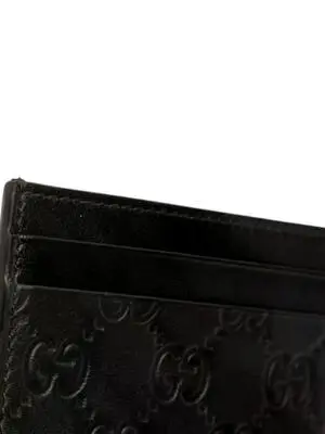 Gucci 2000-2015 Guccissima Card Holder - Black