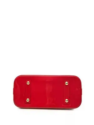 LOUIS VUITTON 2015 Monogram Vernis Alma Pm Handbag - Red