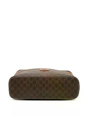Celine 20th Century Macadam Coated Canvas Vanity Bag