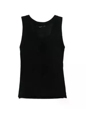 Max Mara Ribbed Top - Black
