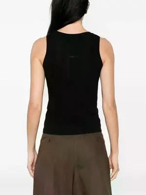 Max Mara Ribbed Top - Black