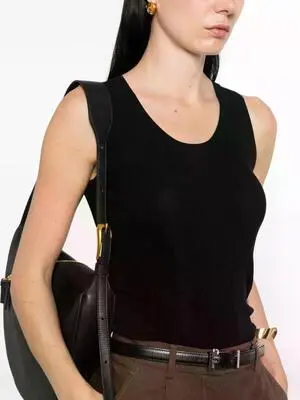 Max Mara Ribbed Top - Black
