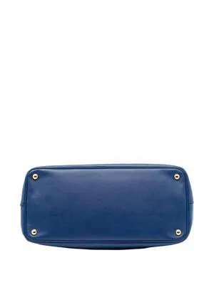 Prada Large Saffiano Lux Galleria Satchel - Blue