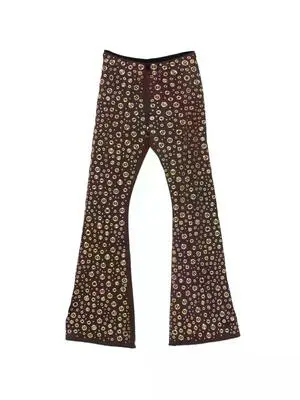 Oseree Embellished Flared Trousers