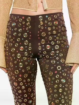 Oseree Embellished Flared Trousers
