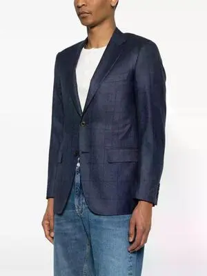 Canali Check Pattern Blazer