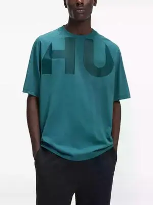 Hugo Large-logo T-shirt In Cotton Jersey