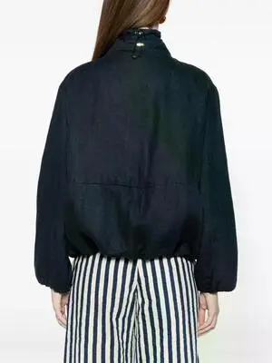 Herno Linen Padded Jacket - Blue