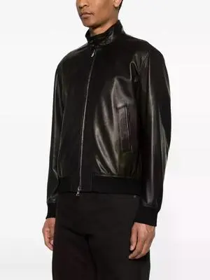 Tagliatore Leather Jacket - Black