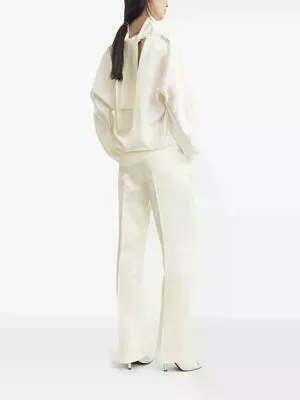 TOTEME Draped Cowl-neck Blouse - White