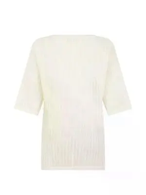 Alpha Studio Ribbed-knit Top