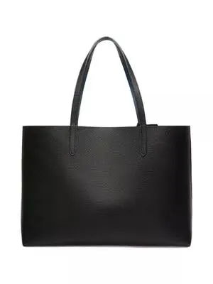 Bally Grained Tote Bag With Logo And Pouch