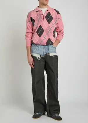 Acne Studios Pinstripe Wide-leg Jeans - Blue